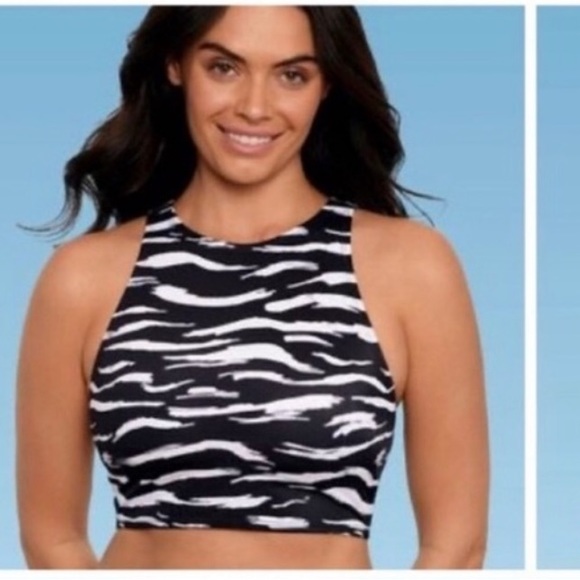 Beach Betty'S | Swim | Beach Betty M Black And White Halter Bikini Top ...